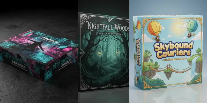 Ultrarealistic Board Game Box Render 3d Generator App | PromptBase