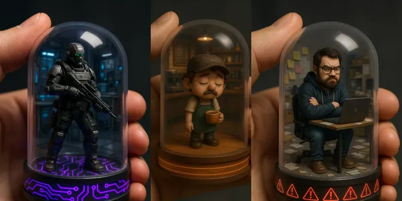 Mini Capsule Character Figurines Generator App | PromptBase