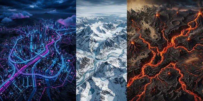 3d Realistic Fantasy World Maps Generator App | PromptBase