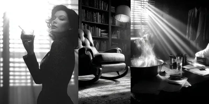 Classic Hollywood Film Noir Aesthetic Generator App | PromptBase