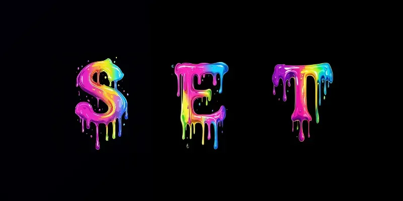 Colorful Dripping Letters Alphabet Generator App | PromptBase