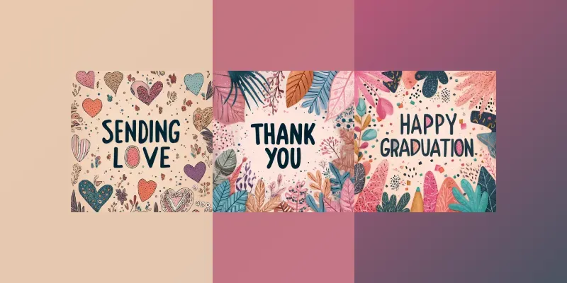 Cute Pastel Greeting Card Generator App | PromptBase